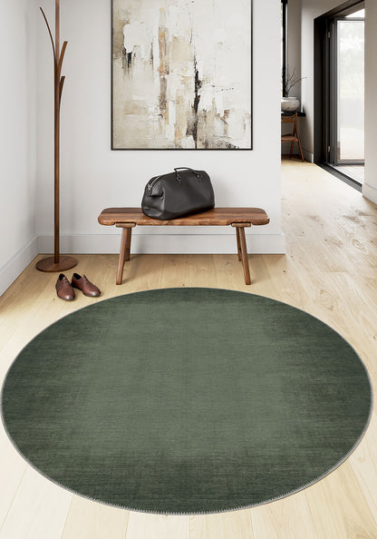 Olivia Green Ombre Rug | Rugette Washable Rug