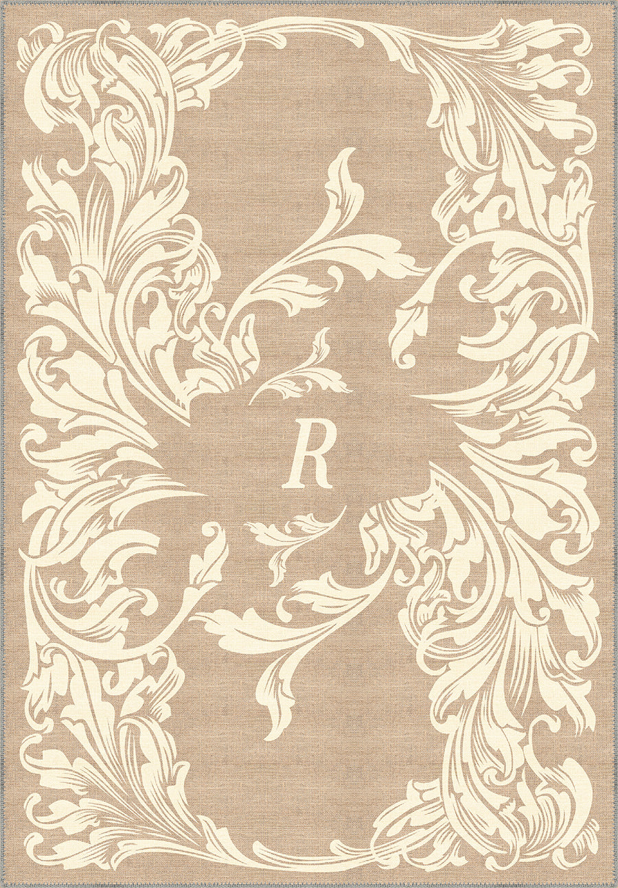 Luna Cream Customisable Letter Rug | Rugette