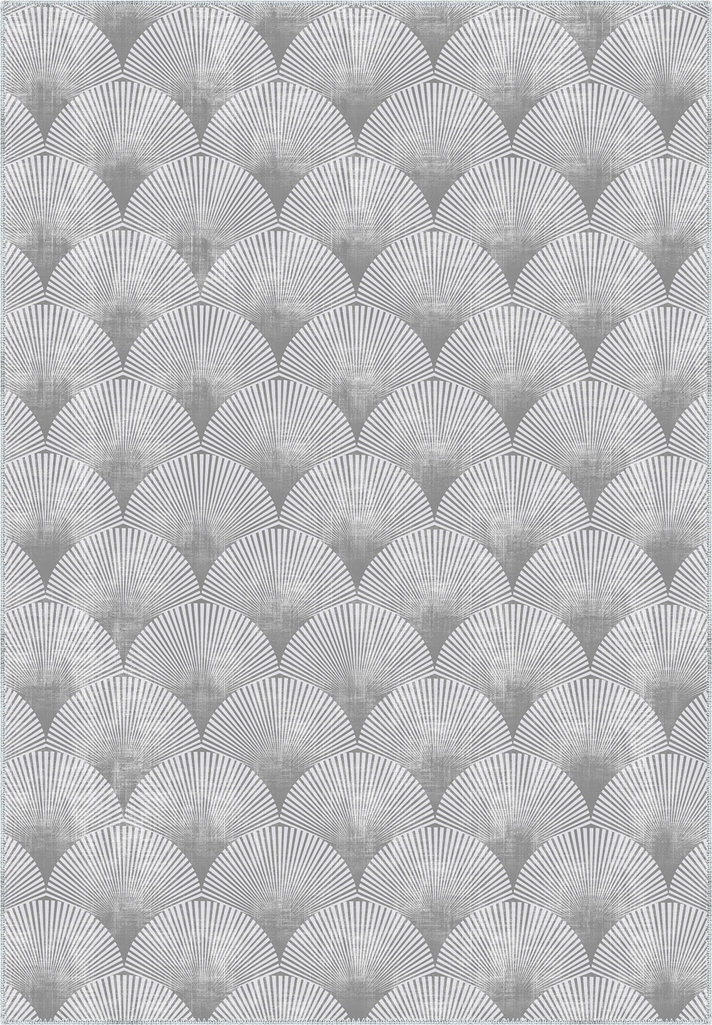 Addison Modern Silver Rug | Grey Art Deco Rug | Rugette