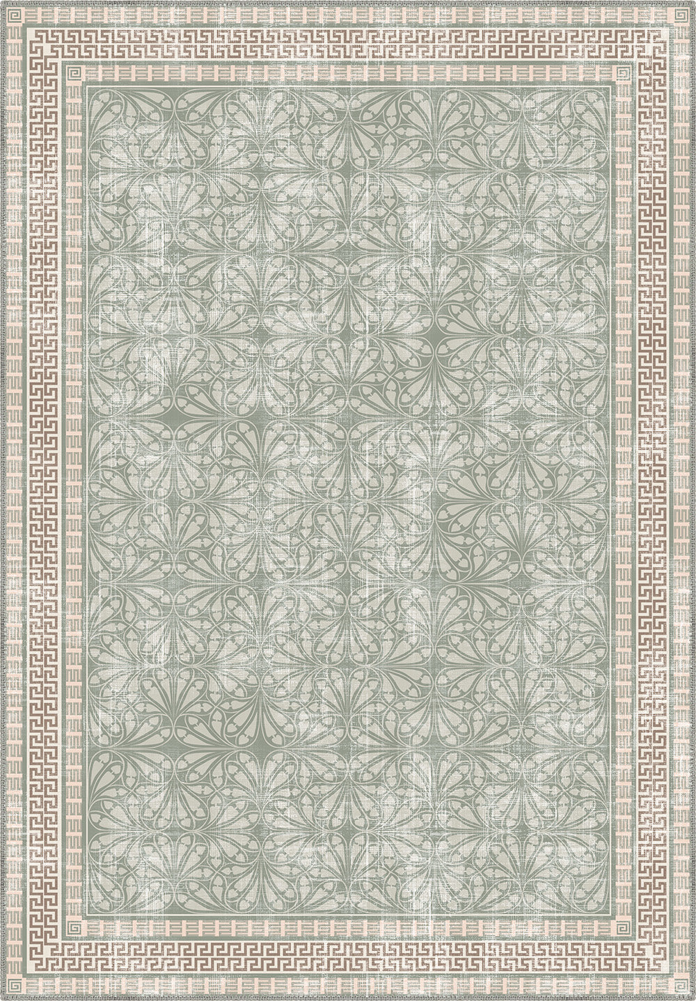 Alexis Modern Bordered Washable Rug | Rugette