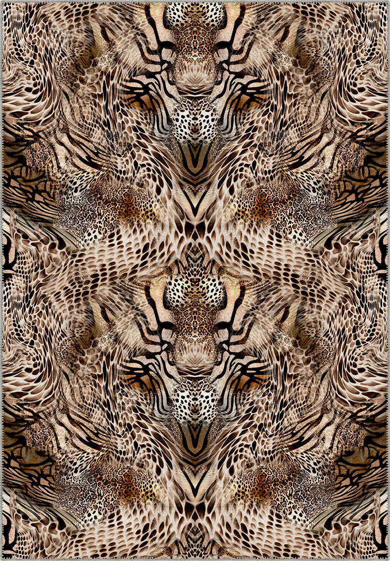 Sarana Animal Print Washable Rug | Rugette Rugs