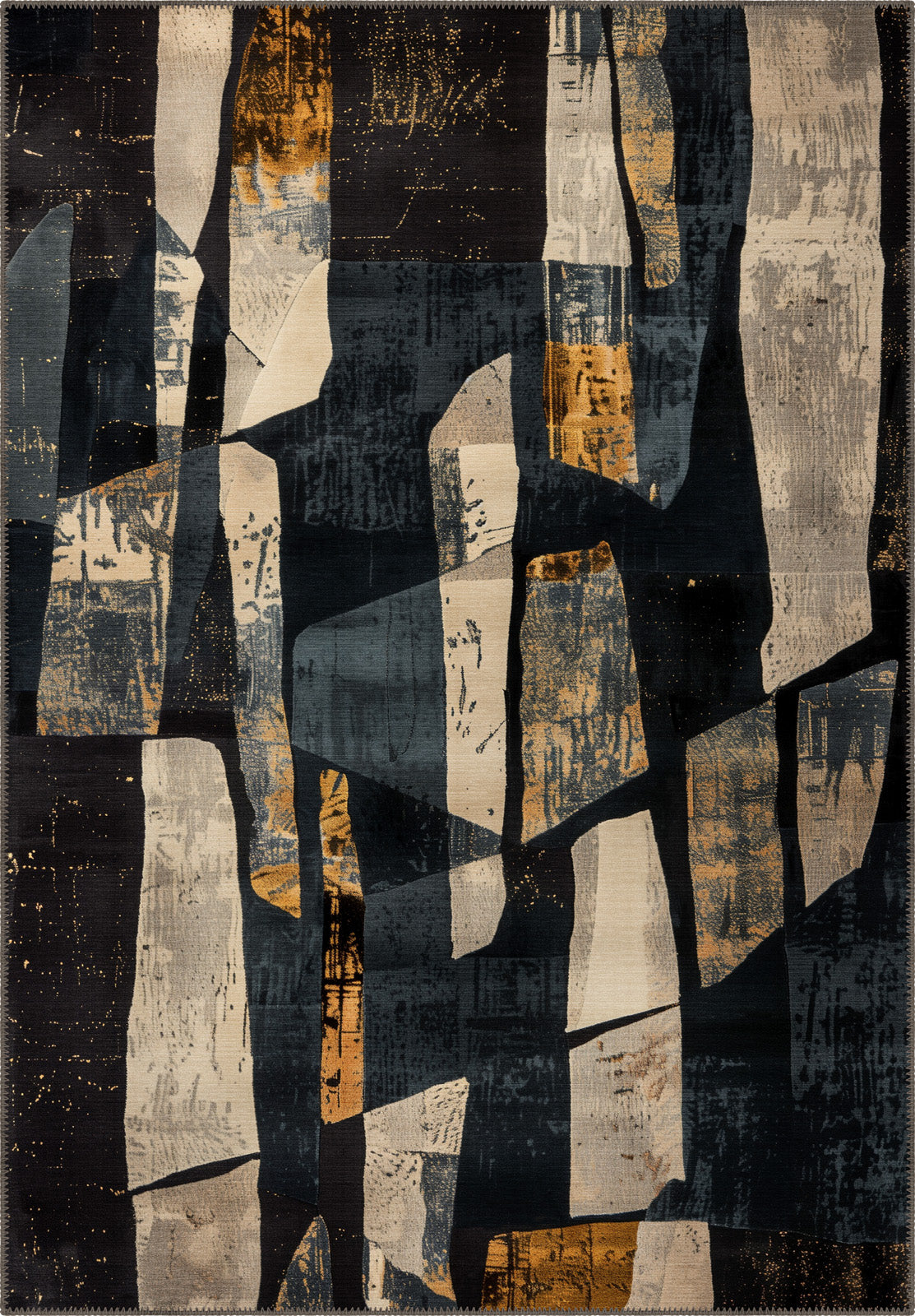 Meliora Washable Contemporary Rug | Rugette