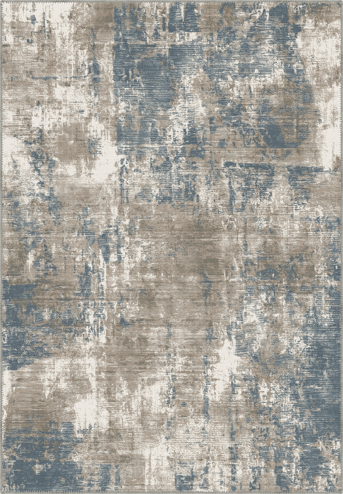 Azure Abstract Neutral Rug | Rugette