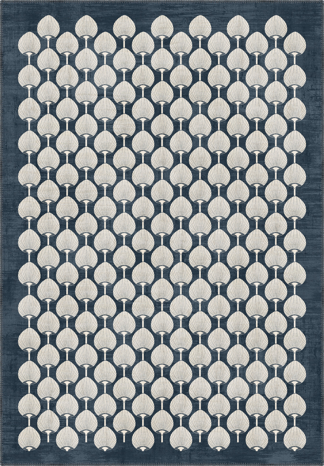 Solon Blue Modern Rug | Rugette