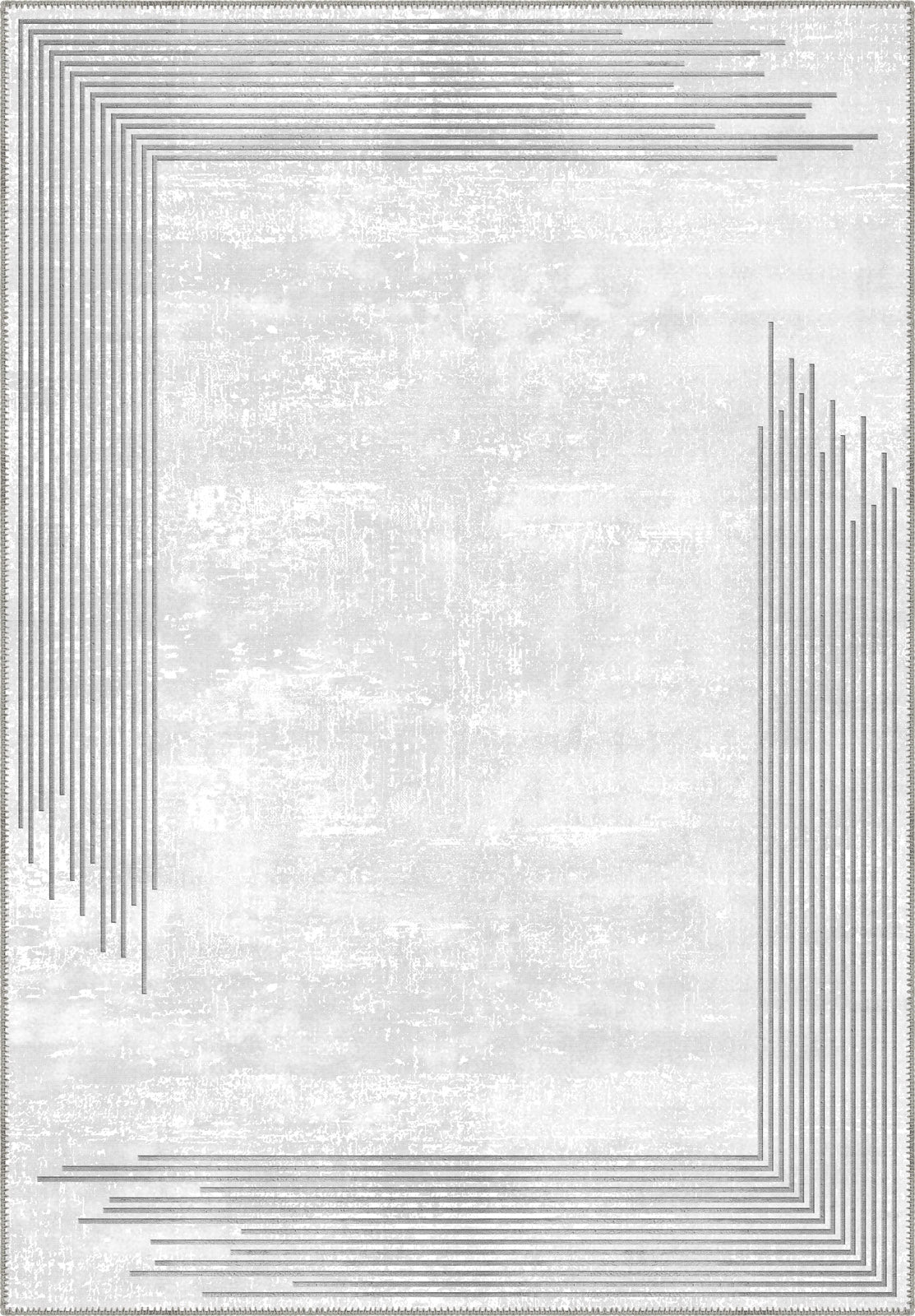 Ayden Light Grey Washable Rug | Rugette White Rug