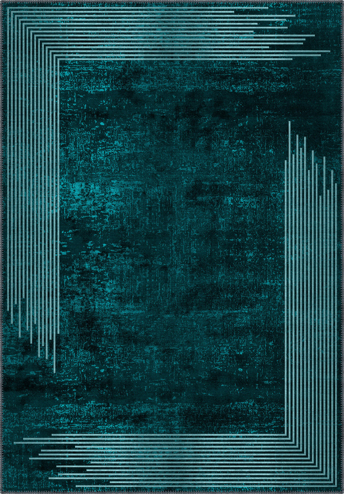 Ayden Teal Washable Rug | Rugette Area Rug