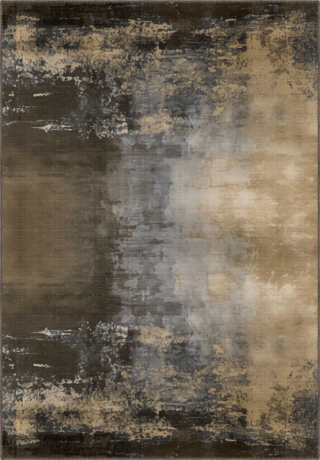 Gabriella Brown Abstract Rug | Rugette