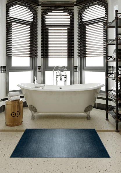 Rilo Ombre Blue Rug | Rugette Washable Rug