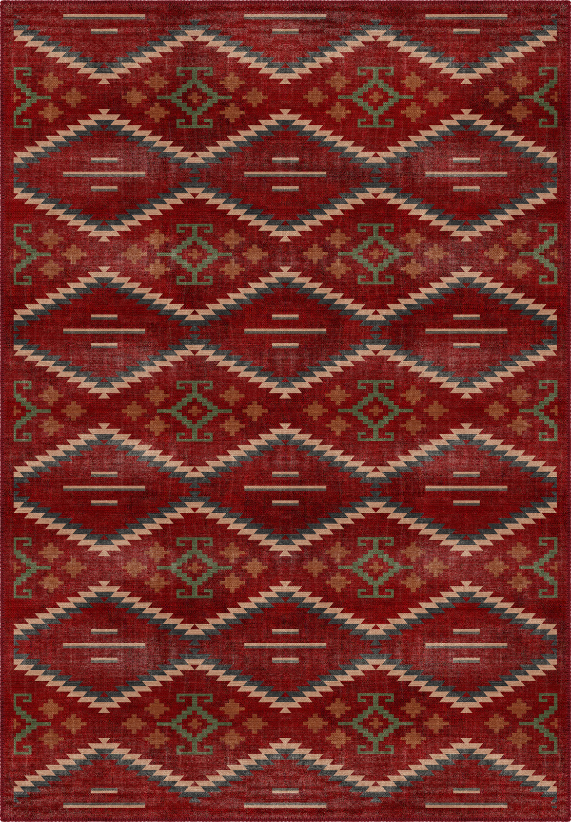 Leo Boho Red Rug – Rugette