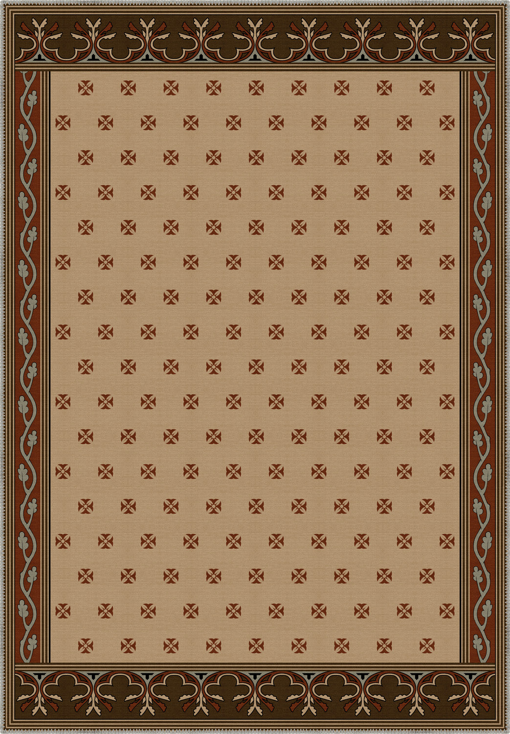 Sanctuaire Earth Gothic Rug | Rugette Traditional Rug