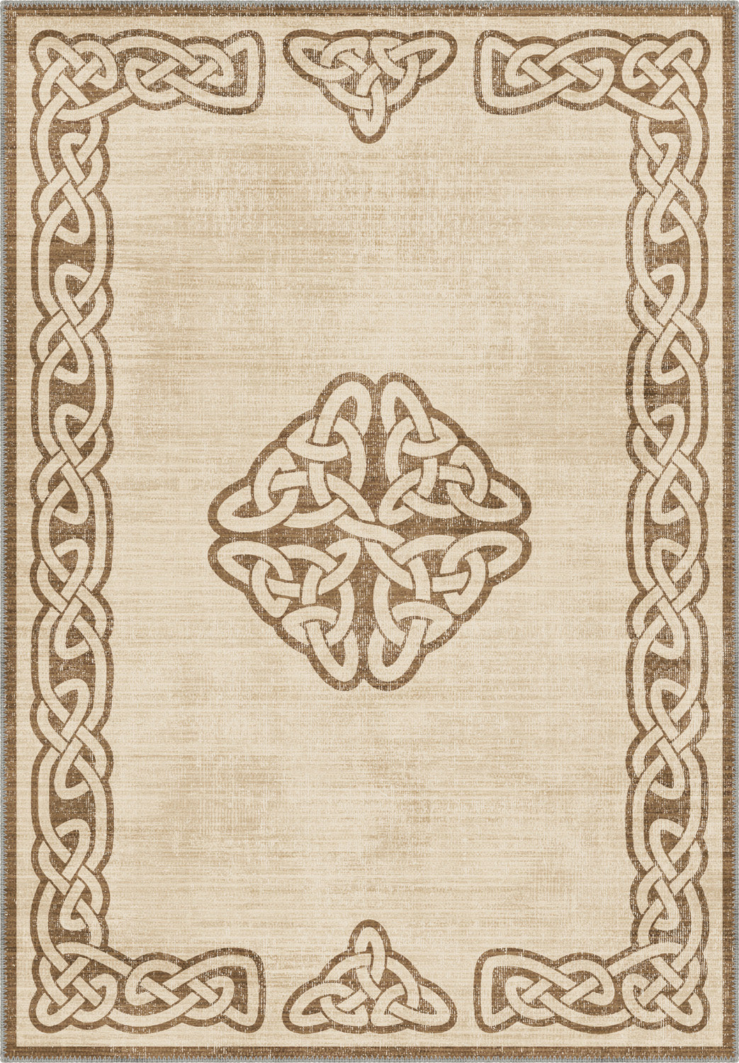 Sorin Cream Celtic Rug | Rugette Ivory Rug