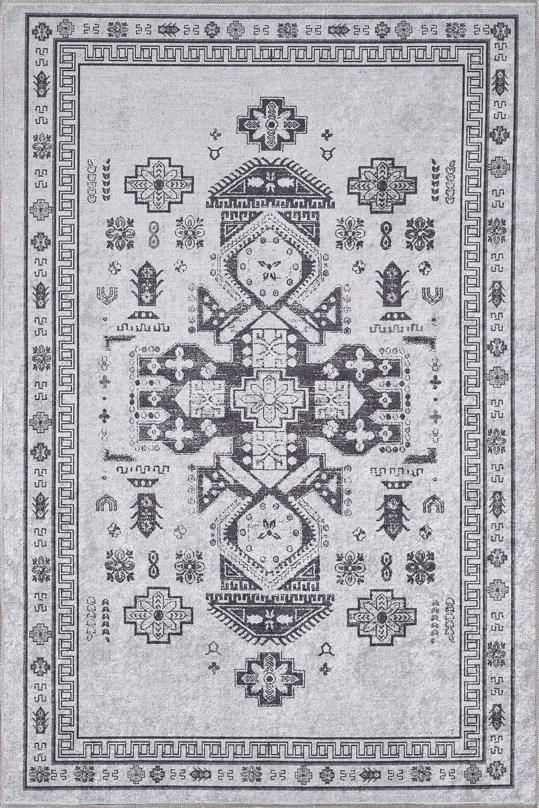 Romilly Grey Persian Rug – Rugette